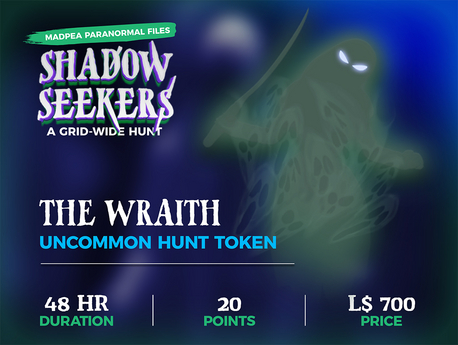 Second Life Marketplace - MadPea Shadow Seekers Hunt Object - Shadow Ghost: The Wraith
